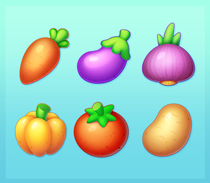 Create beautiful and neat icons for your match 3 game by Nsjungle_2d ...