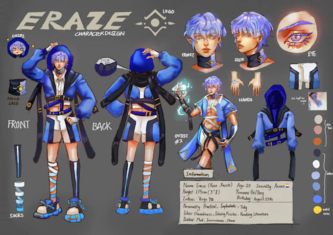 Illustrate ocs, character design and illustrations by Cion_ong | Fiverr