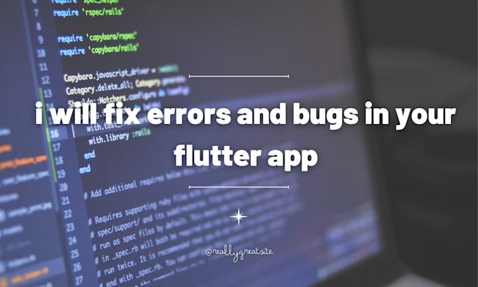 Fix errors and bugs in your flutter app by Faisal_ajera | Fiverr Fix errors and bugs in your flutter app by Faisal_ajera | Fiverr
