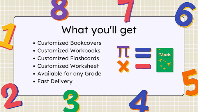 Design custom maths worksheets for you by Taahajan2000 | Fiverr