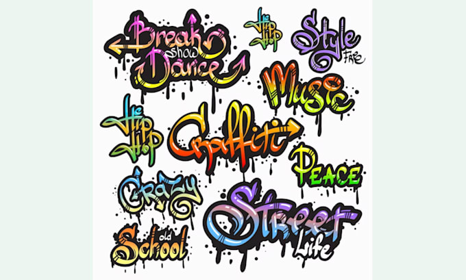 Create badass graffiti logo designs,text,stickers by Anjalikukret284 ...