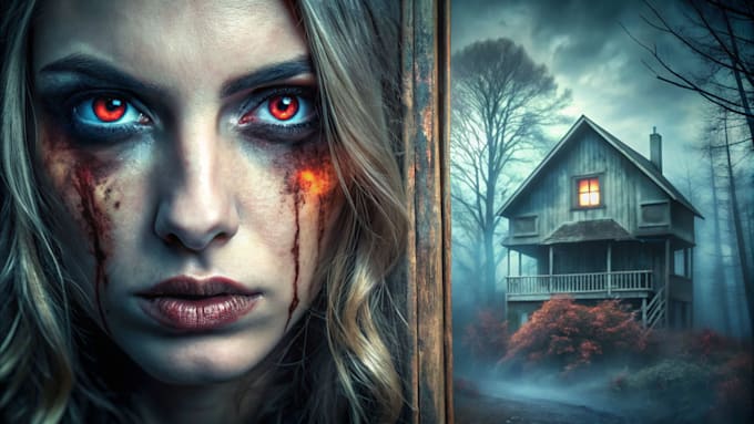 Create amazing thriller horror book cover design using ai by ...