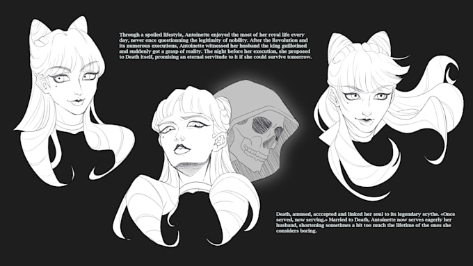 Draw you the perfect character design or concept art by Bloodycutie ...