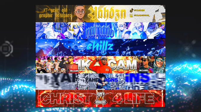 Design a killer banner for your channel fast by Taylorm300 | Fiverr
