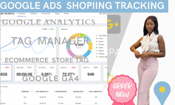 Setup google analytics tag manager, ads conversion tracking, custom ...