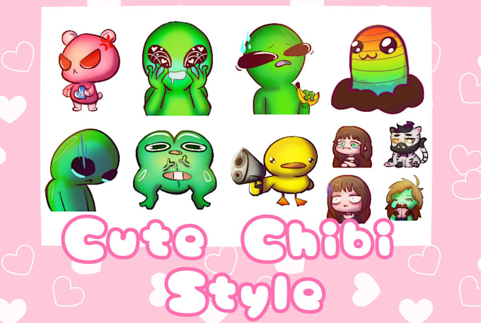 Make the cutest emotes by Tiffutiffu | Fiverr