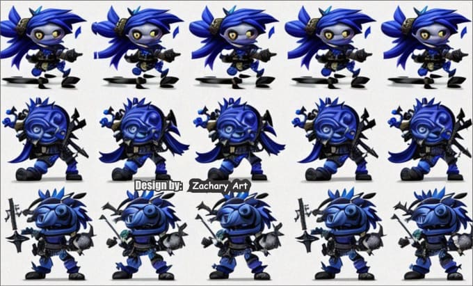 Draw Game Asset 2d Game Character Pixel Art Sprite Sheet Character