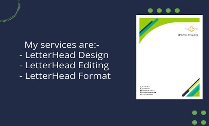 Create professional letterhead design in microsoft word by ...