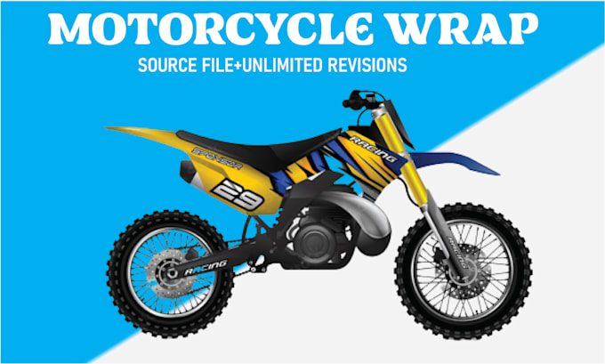 Do professional custom wrap decal design,bicycle wrap,racing bike by ...