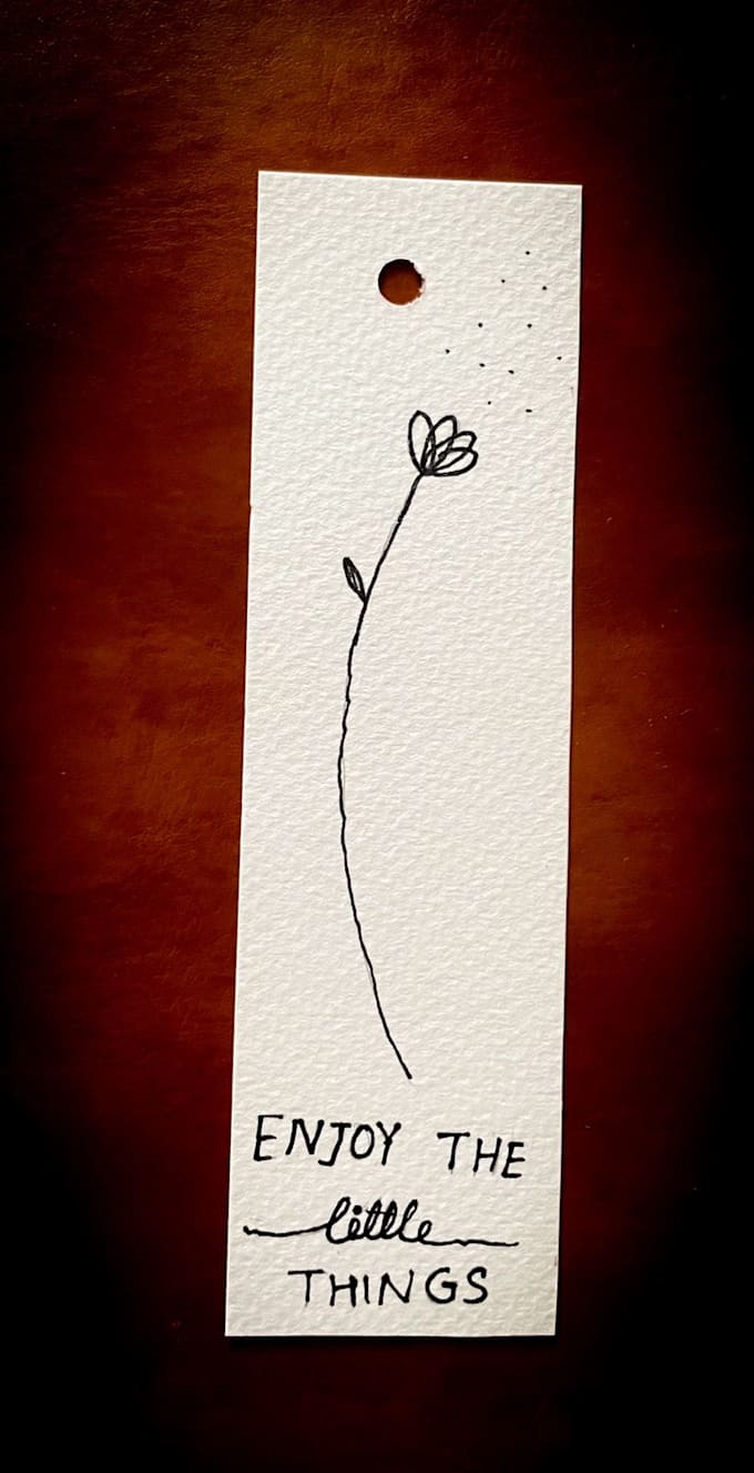 Design a hand painted bookmark in watercolor by Chinnutr | Fiverr