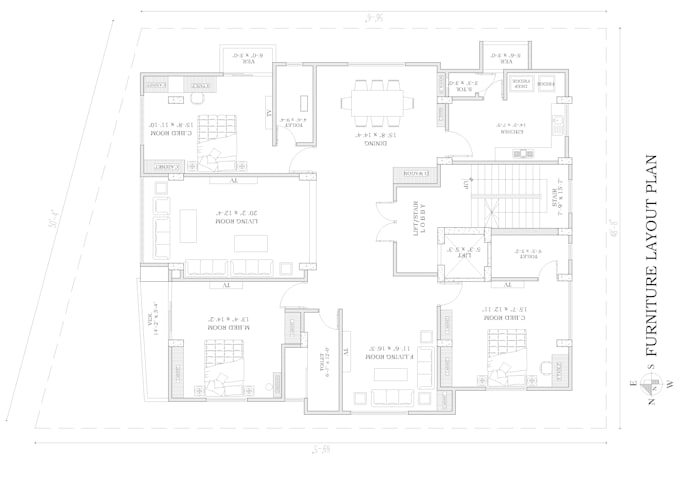 Create architectural 2d drawings layout plan and details by Jamil ...