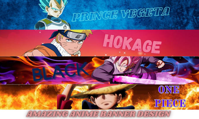 Create an amazing anime youtube banner by Pakfreelancer67 | Fiverr