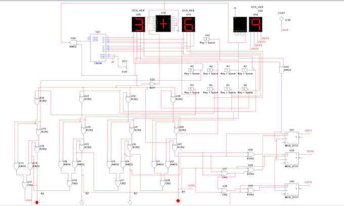 Do digital electronics designs simulations on logisim multisim proteus by Embeddedsysts | Fiverr