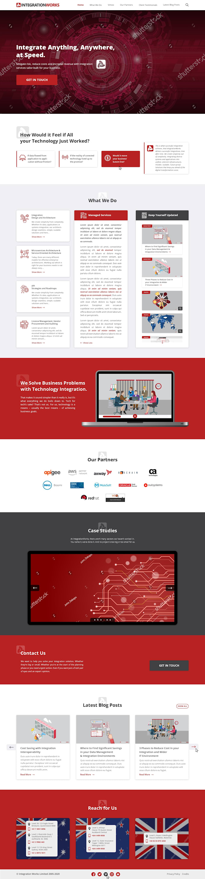 Design a professional looking website on photoshop for you by ...