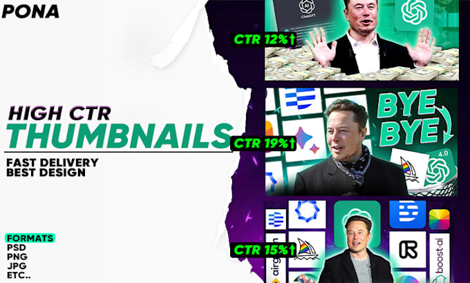 Create thumbnail design for your youtube channel by Pona_uchiha | Fiverr