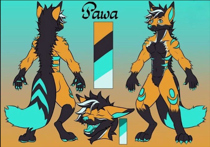 Create a reference sheet of your vtuber or vr chat character by Homage ...