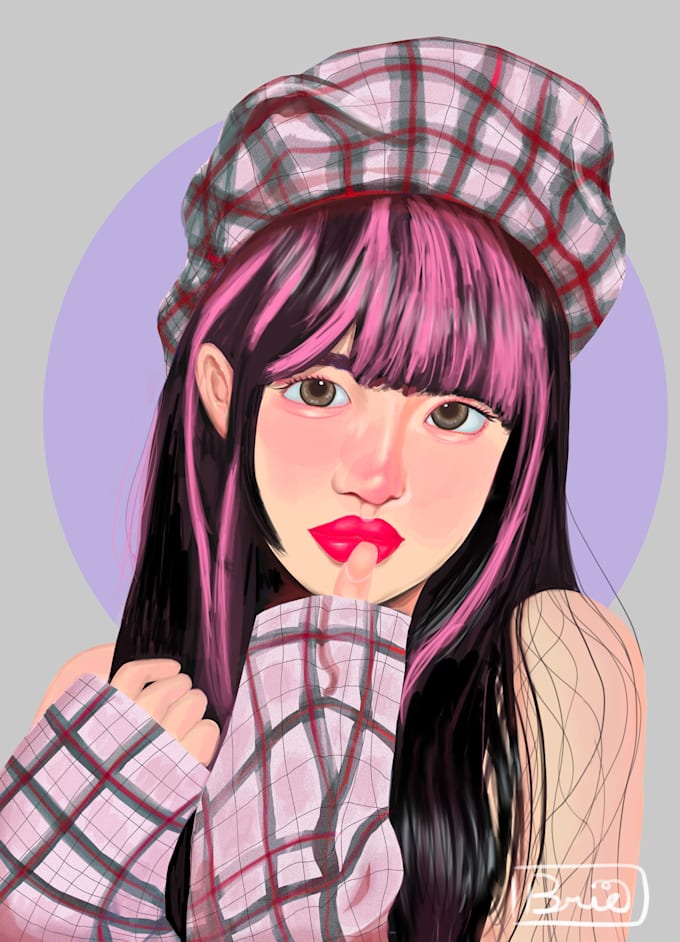 Create an illustrated profile picture by Briezeee | Fiverr