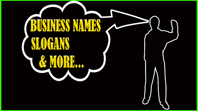 Catchy business names and creative slogans expert help by Shinnukapi ...