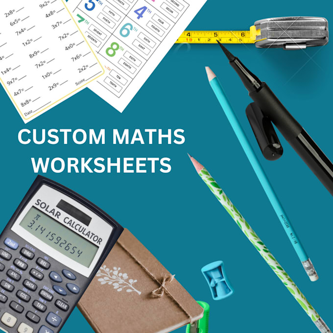 Create custom maths worksheets for you by Anmolrana373 | Fiverr