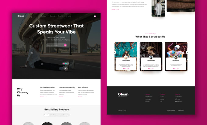 Design and code a modern and professional landing page by Teomercandino ...