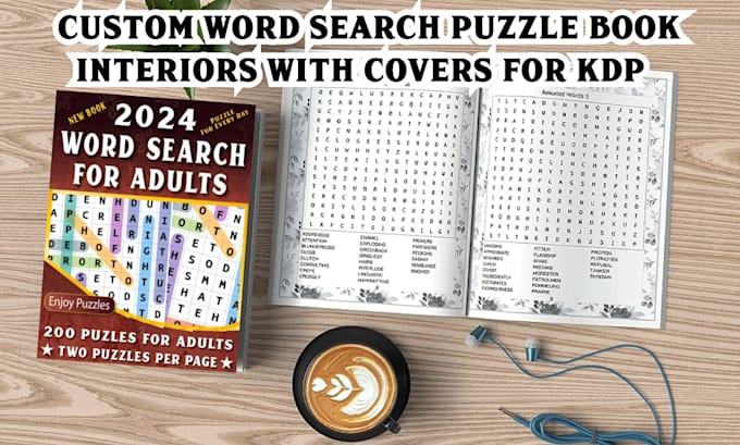 Create word search book cover and interior for kdp by Tanvirahmed841 ...