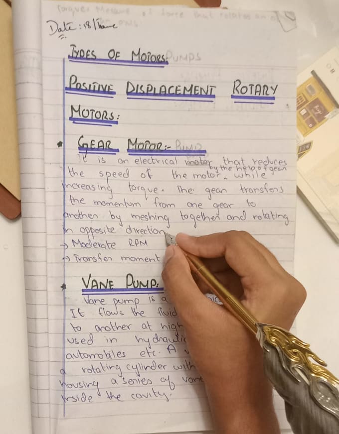 Do handwriting notes, assignments and letters by Mustahsunnazish | Fiverr