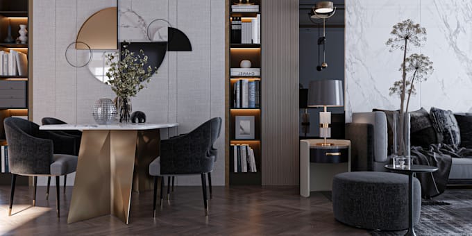 Create magic 3d visualization interior design by Artaarchitects | Fiverr