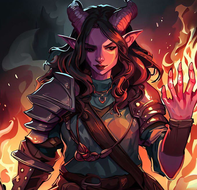 Make dnd character art and dnd character by Kayleeperrin | Fiverr