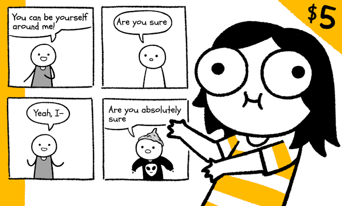 Draw a personalized comic strip for you by Zuuncu | Fiverr