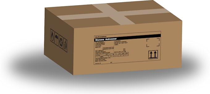 Design paper box shipping mark, with printing layout by Mahmudulmoznu ...