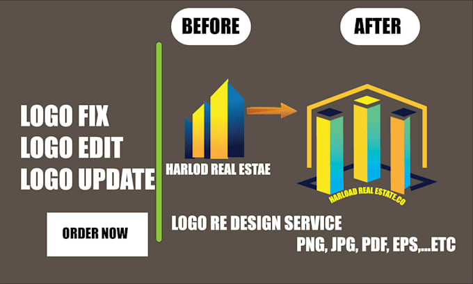 Redesign, resize, vectorize, png to vector fix your logo by Shaheen2000 | Fiverr