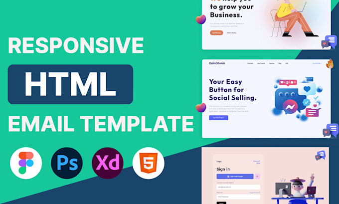 Convert your design layout into email template html coding by ...
