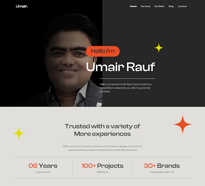 Create website or portfolios in react by Whitezer0 | Fiverr