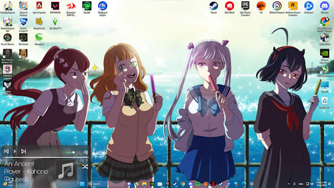 Design custom anime on wallpaper engine for windows or android by ...