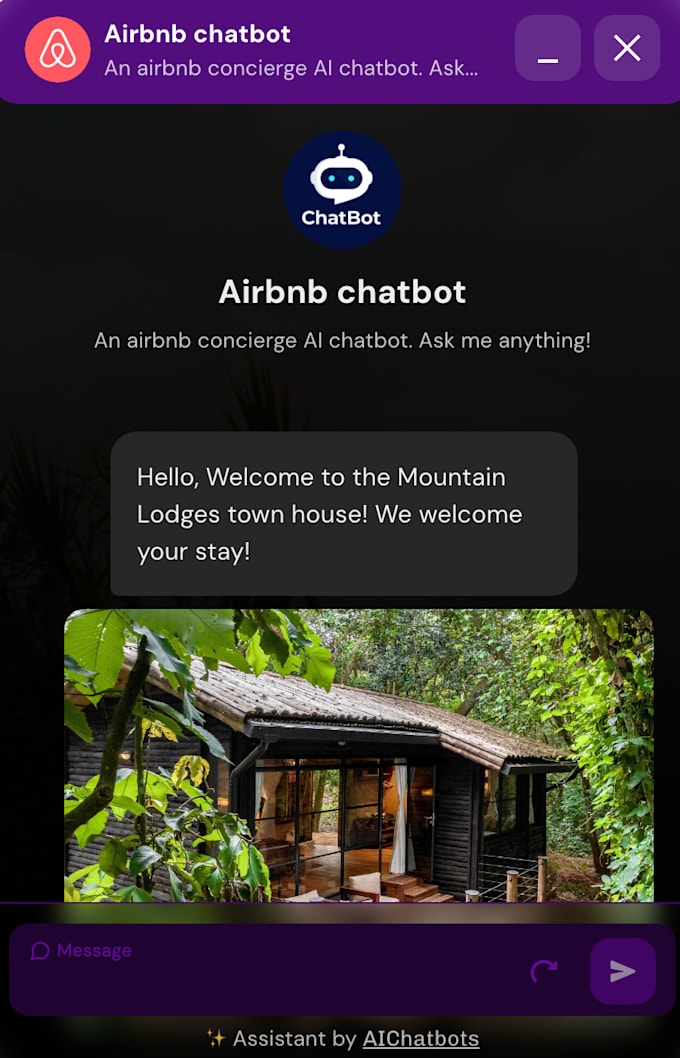 Develop a custom ai airbnb chatbot by Doriuswa | Fiverr