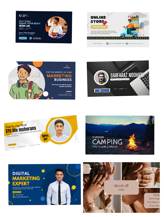 Create a facebook cover photo banner and perfect design by ...