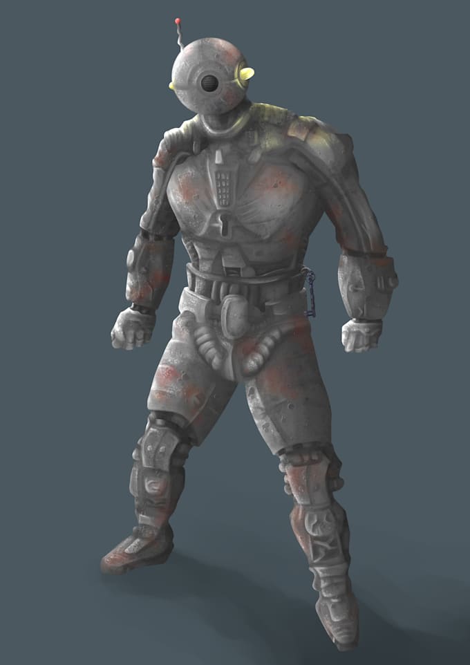 Draw character design with background by Bu_fanda | Fiverr