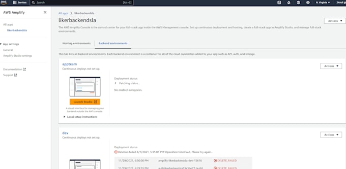 Configure or setup your aws amplify frontend and backend project by Ahsanasif181 | Fiverr