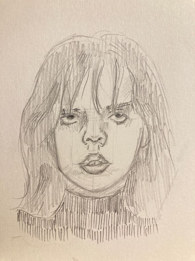 Draw your portrait for 5 dollars by Mbdraw | Fiverr