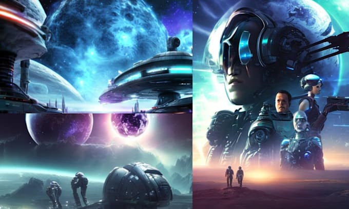 Create sci fi arts using by ai by Sms809 | Fiverr