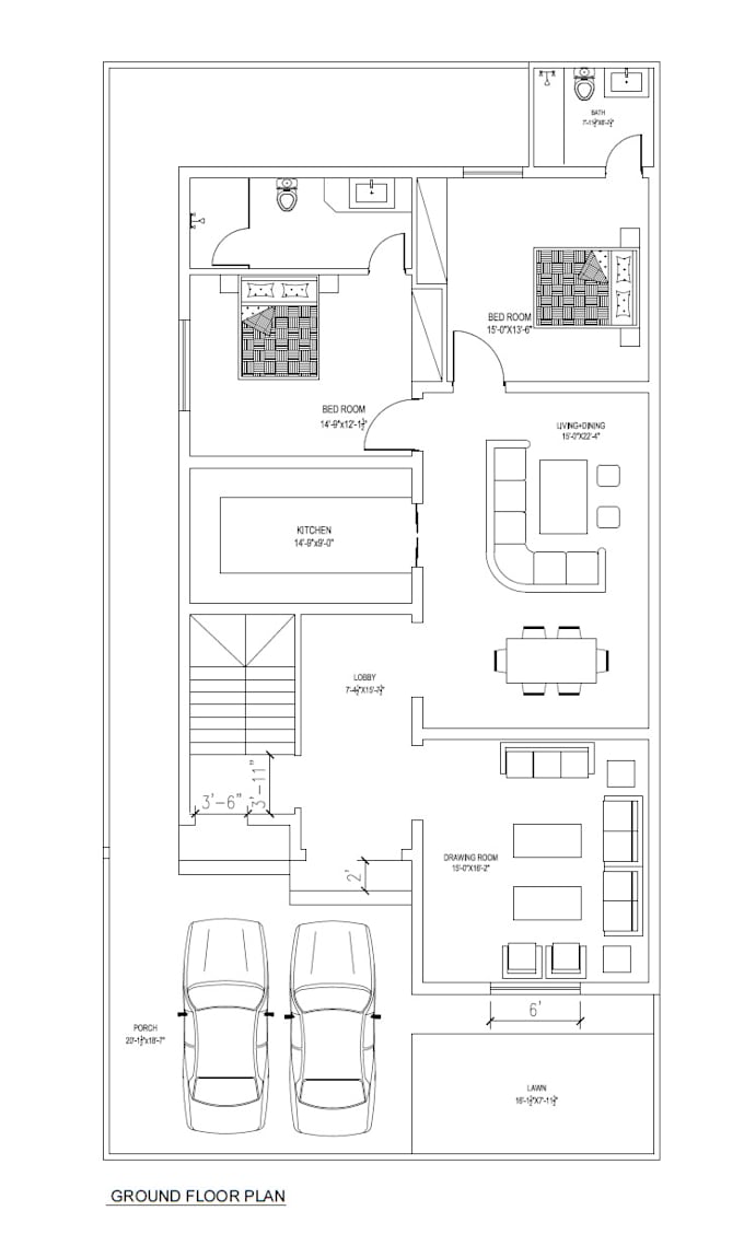 Draft your architectural plans at a minimal cost by Ahmedzeeeshan | Fiverr