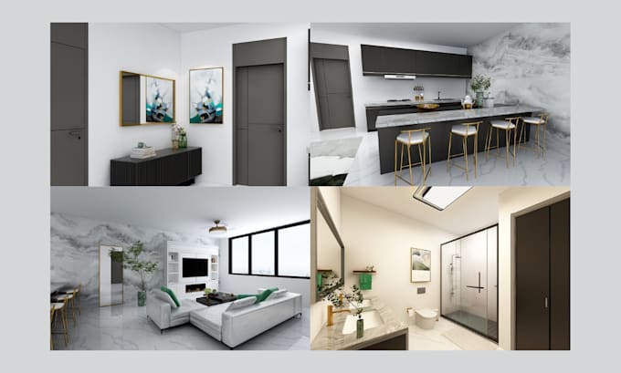 Design your perfect layout and render the space by Valentinagandia | Fiverr
