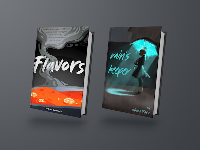 Draw a book cover illustration by Ottelote | Fiverr