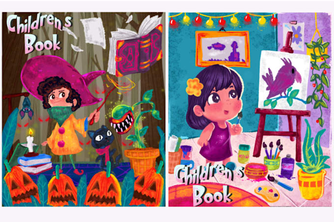 Draw a cute children book illustration and cover by Afandi88kania | Fiverr