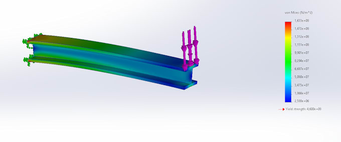 Do finite element analysis fea on solidworks by Kilhoola | Fiverr