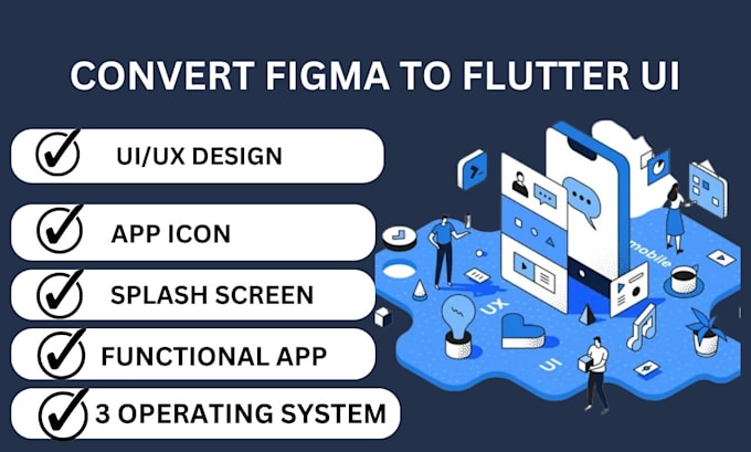 Convert figma ui design to flutter mobile ui app by Miracle_apata | Fiverr