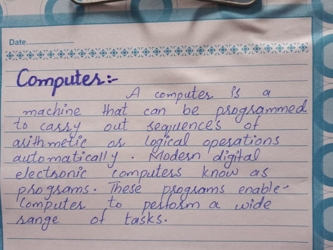 Do expert handwriting services and assignment job for by Palkhira | Fiverr