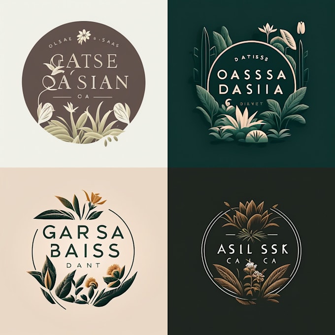 Create botanical boho modern logo for you by Indutrie | Fiverr