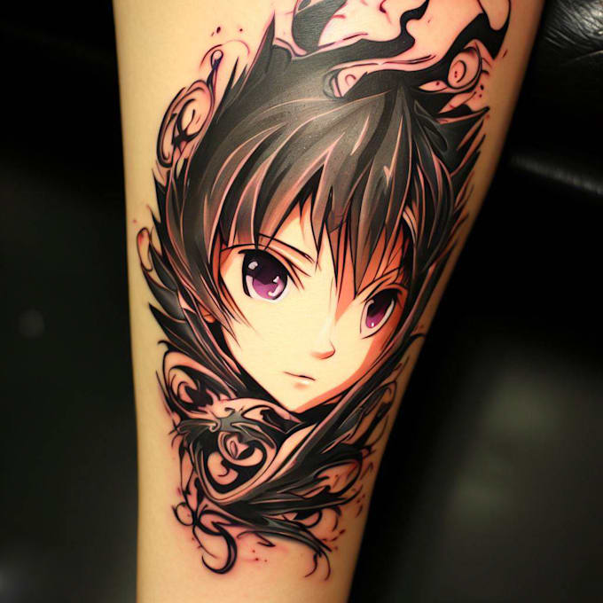 Make your dream anime, manga tattoo design by Phedmopesi | Fiverr