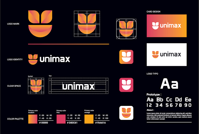 Be a timeless modern minimalist logo maker with brand style guide and ...